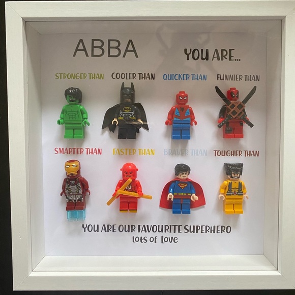 Other | You Are Our Favorite Superhero Gift For Abbadad With Legos ...